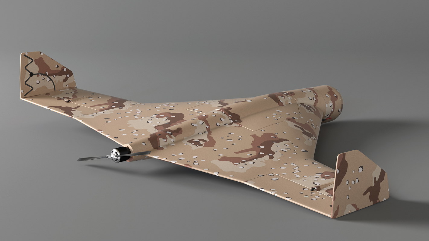 3D kamikaze drone desert camouflage - TurboSquid 1434507