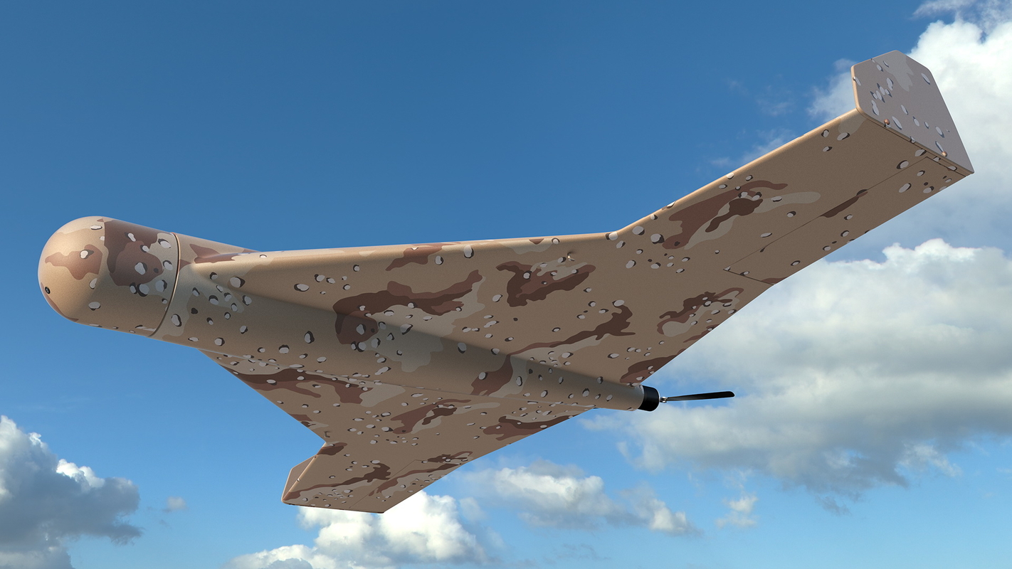 3D kamikaze drone desert camouflage - TurboSquid 1434507