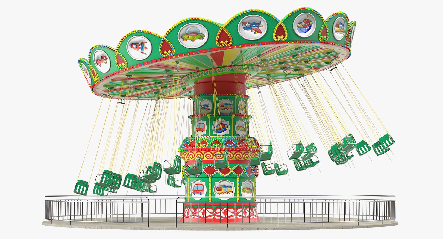 Carnival swing ride 3D model - TurboSquid 1434274
