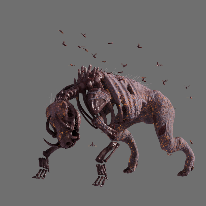 Zombie Boar Monster 3D-Modell - TurboSquid 1434339