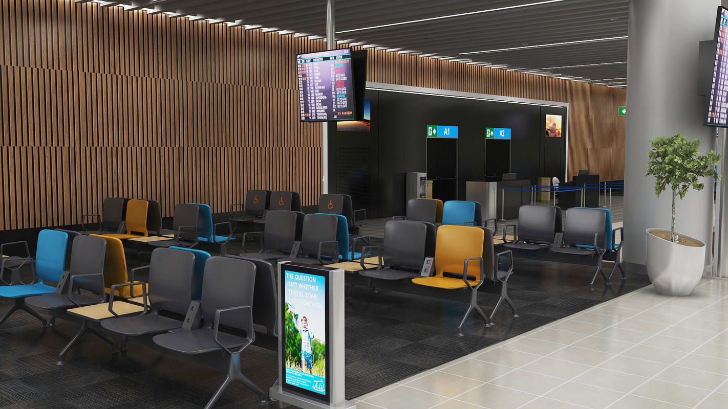 3D model airport gates way - TurboSquid 1434453