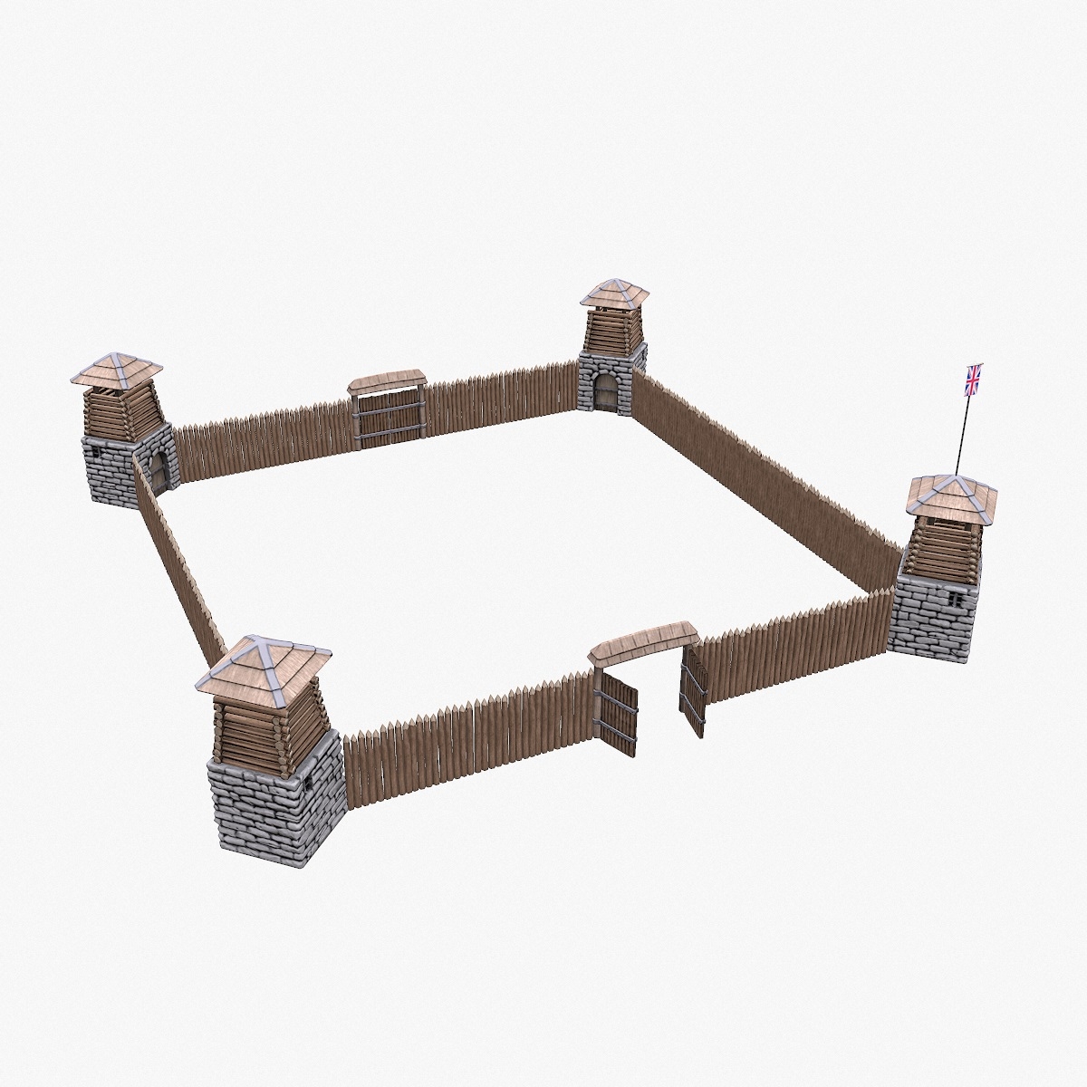 3D fort fortress games - TurboSquid 1434515