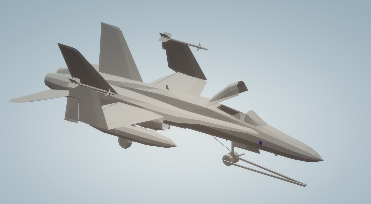 F18 super hornet open model - TurboSquid 1434952