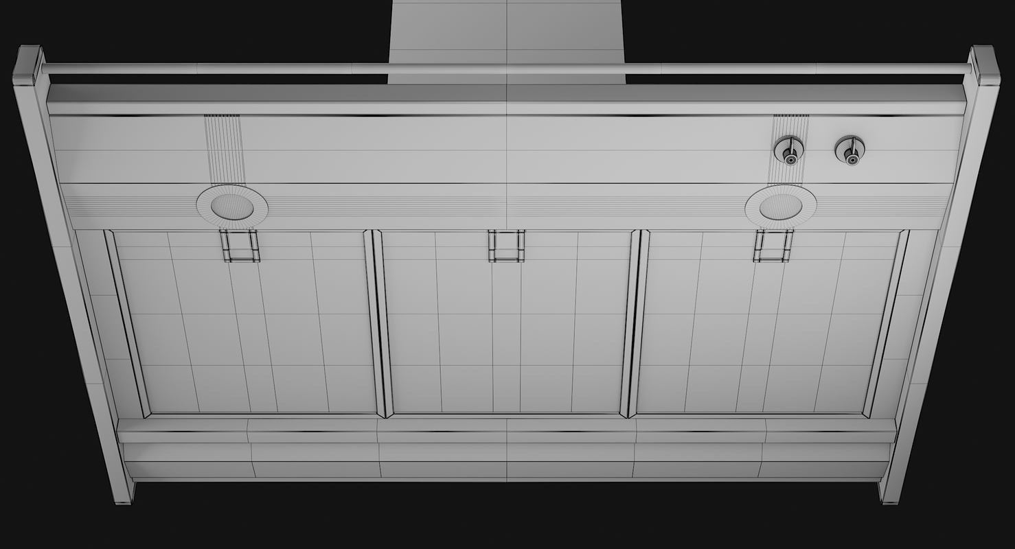 Realistic hood classic 3D model - TurboSquid 1434972