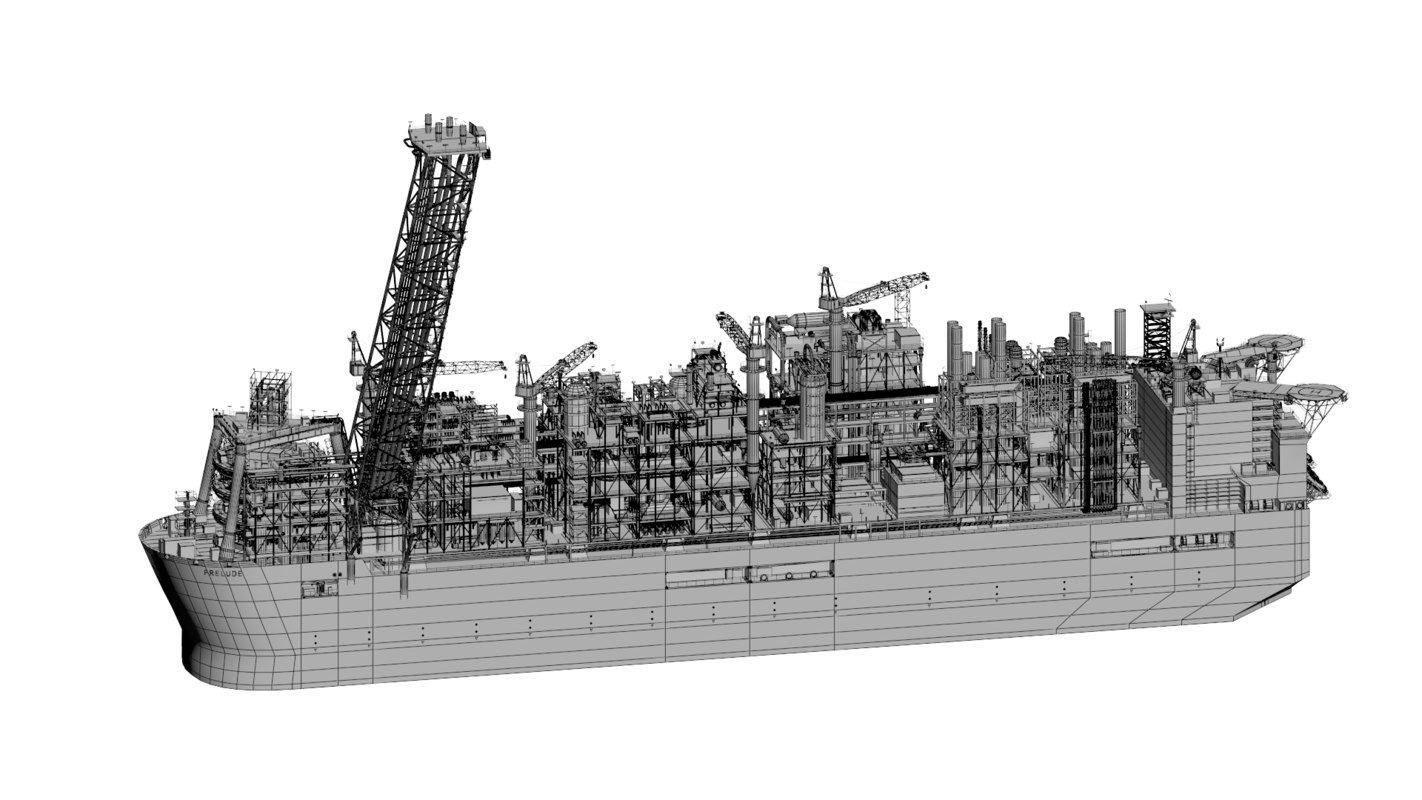 Shell Prelude Flng 3d Model Turbosquid 1435046