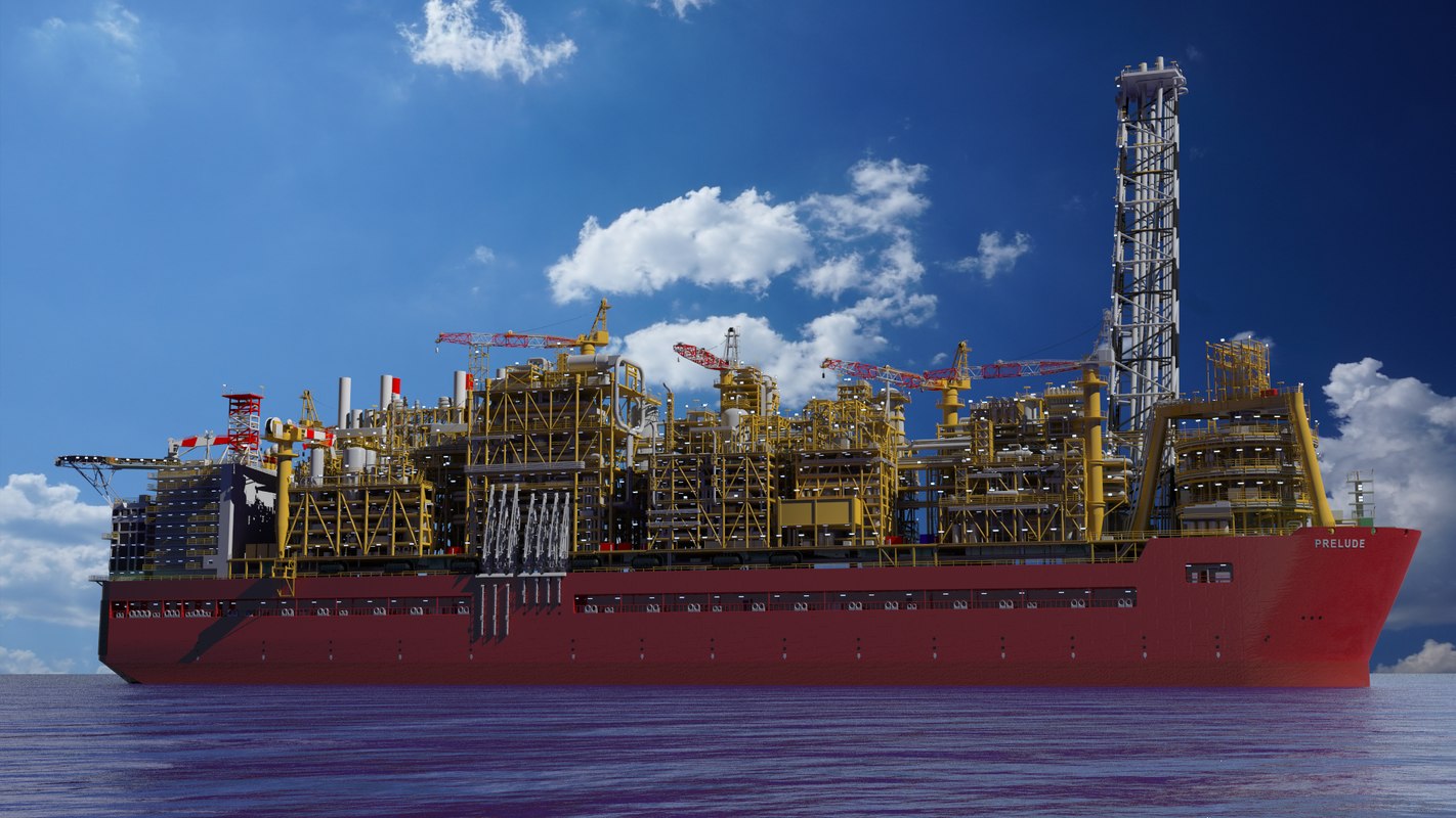 Shell prelude flng 3D model - TurboSquid 1435046