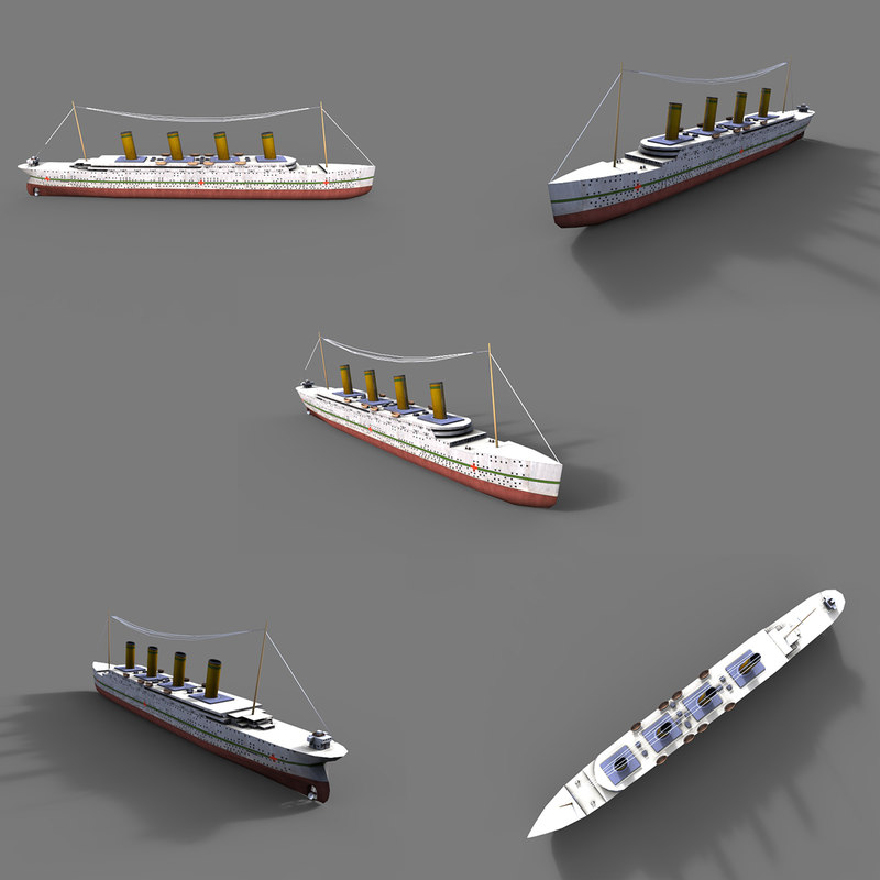Water ship passenger britannic model - TurboSquid 1435174