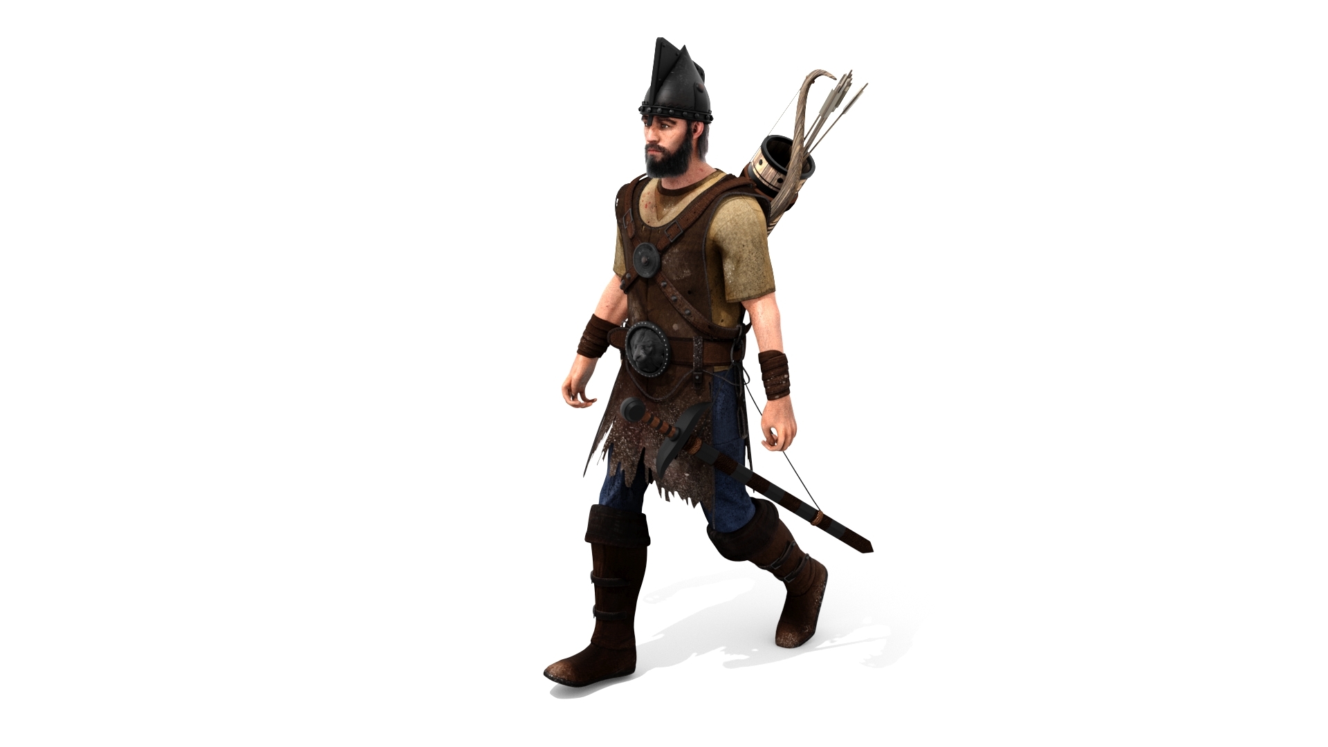 3D archer hair rigging animation - TurboSquid 1434048