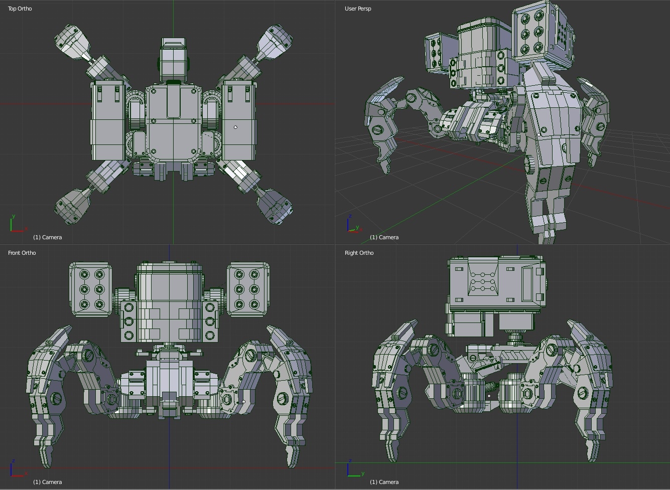 3D mechanic spider destroyer - TurboSquid 1432429