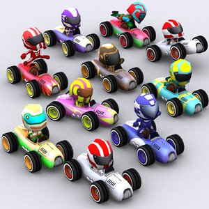 nakajima f1 driver 3d model