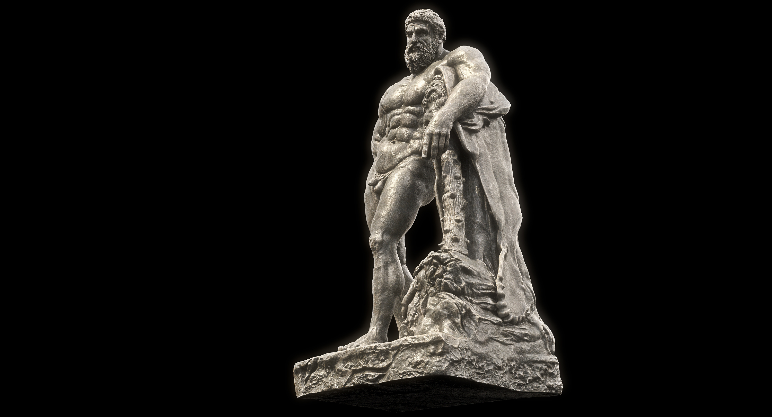 Marble statue farnese hercules 3D model - TurboSquid 1435475