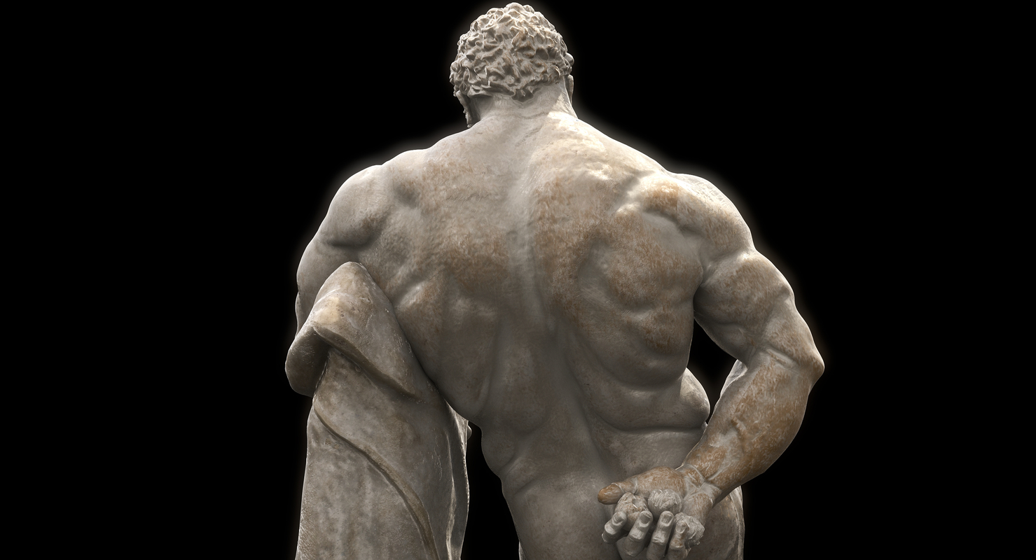 Marble statue farnese hercules 3D model - TurboSquid 1435475