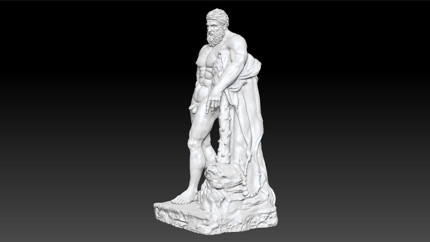 Marble statue farnese hercules 3D model - TurboSquid 1435475