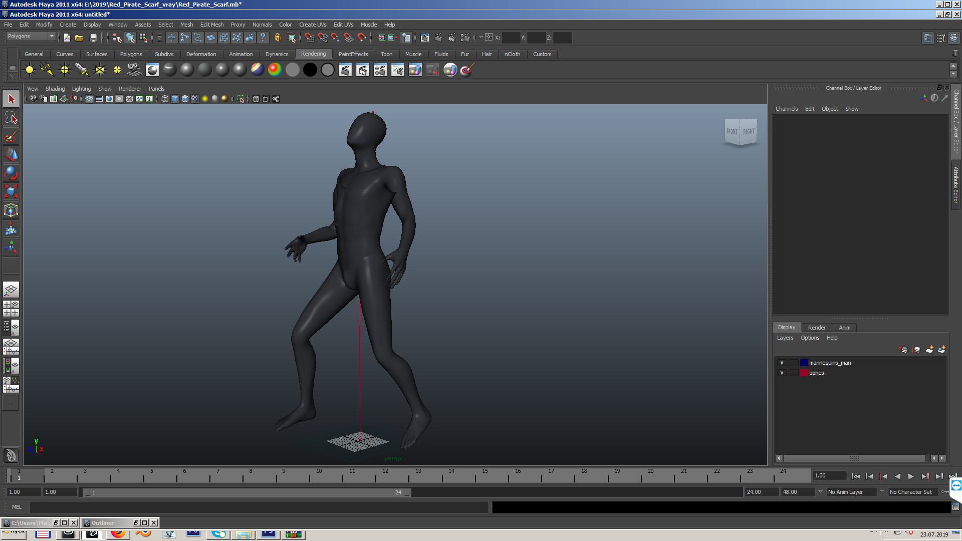 3D male dark grey mannequin model - TurboSquid 1435533