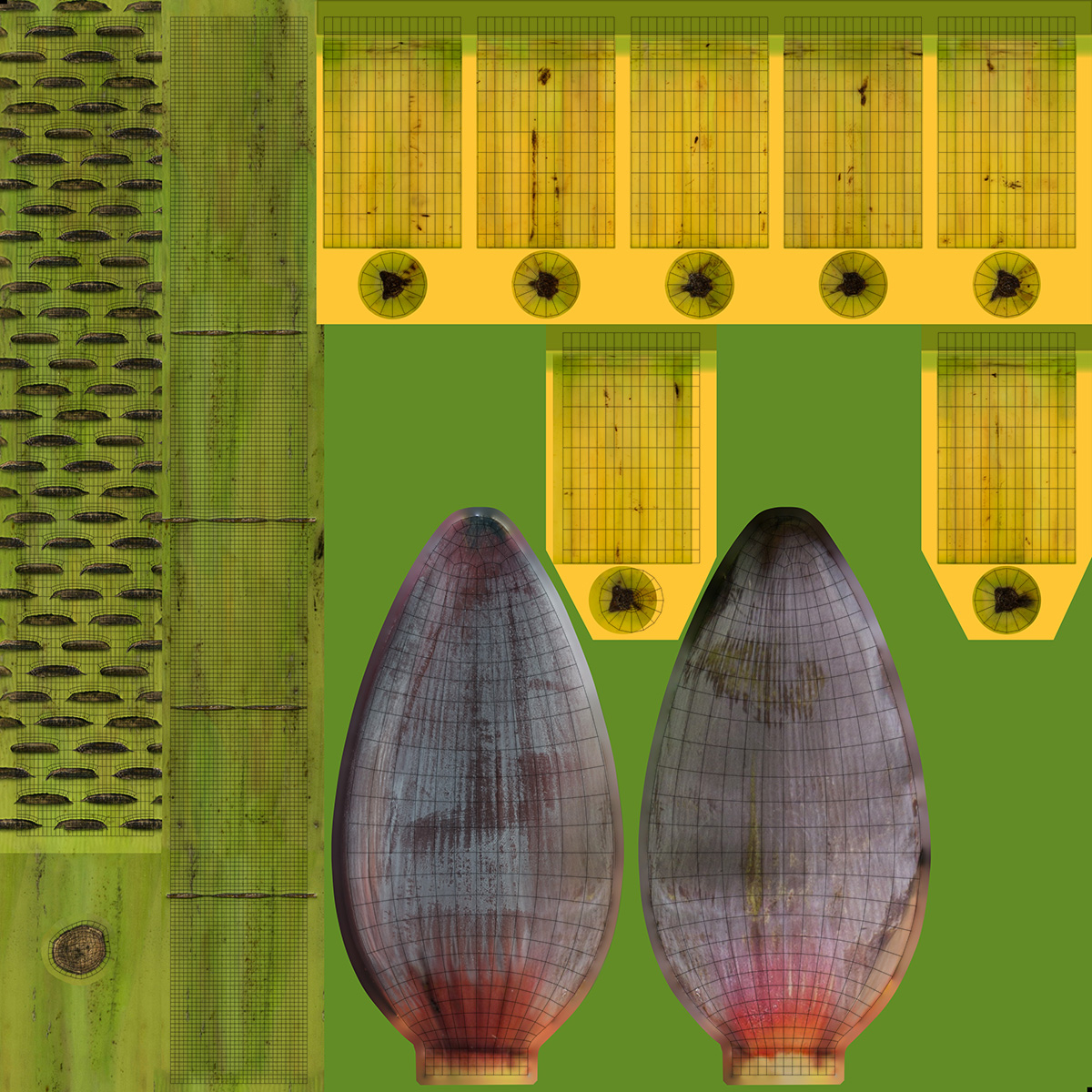 3D banana plants trees - TurboSquid 1435633