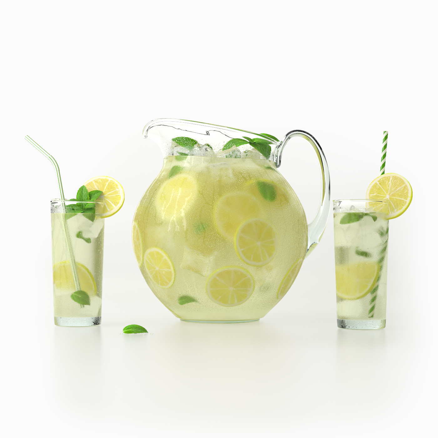 3D lemonade jug - TurboSquid 1435592