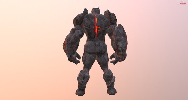 modelo 3d Pack Elemental Golem Definitivo - TurboSquid 1435693