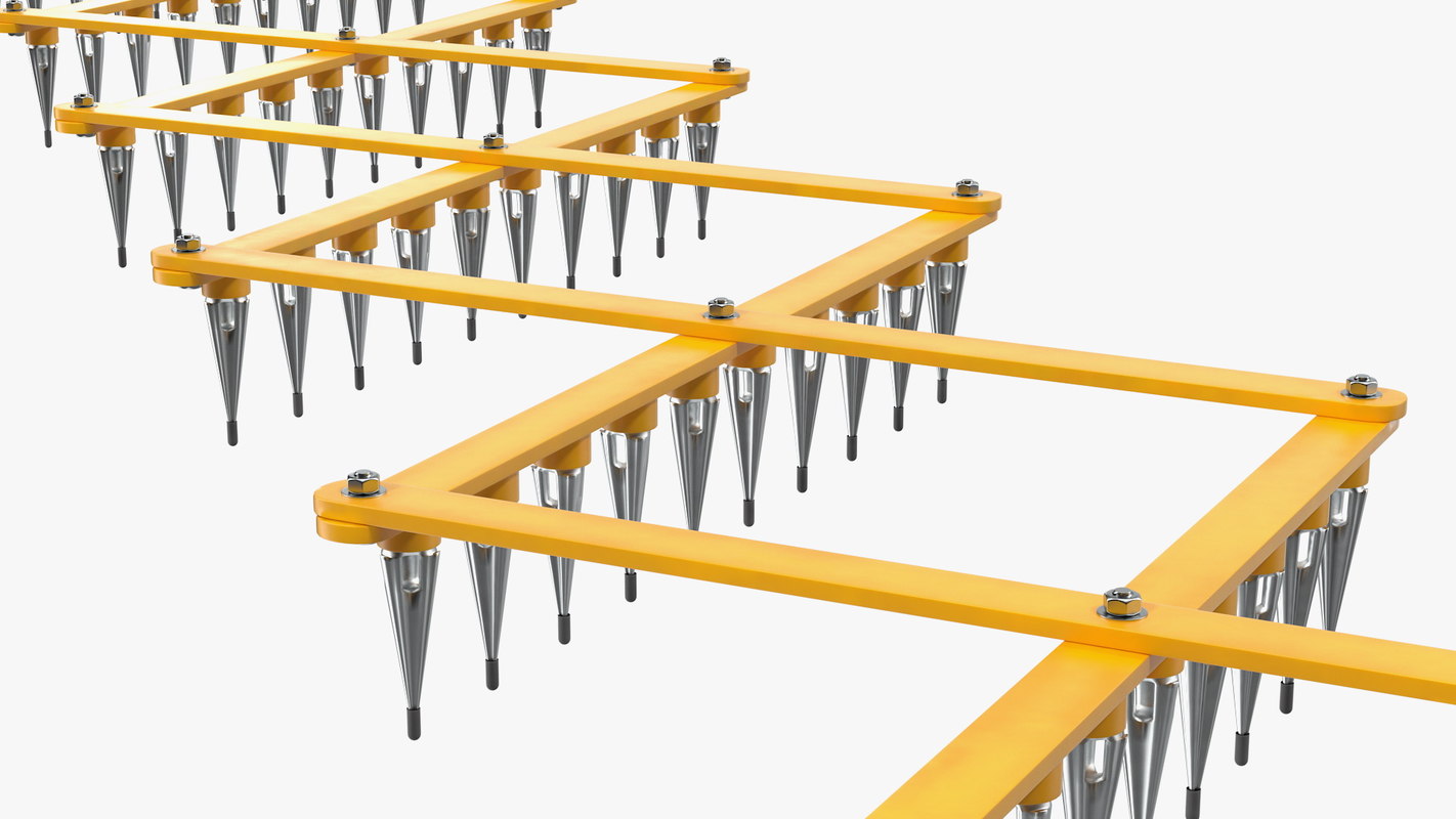 3D aluminum police tire spike - TurboSquid 1435771