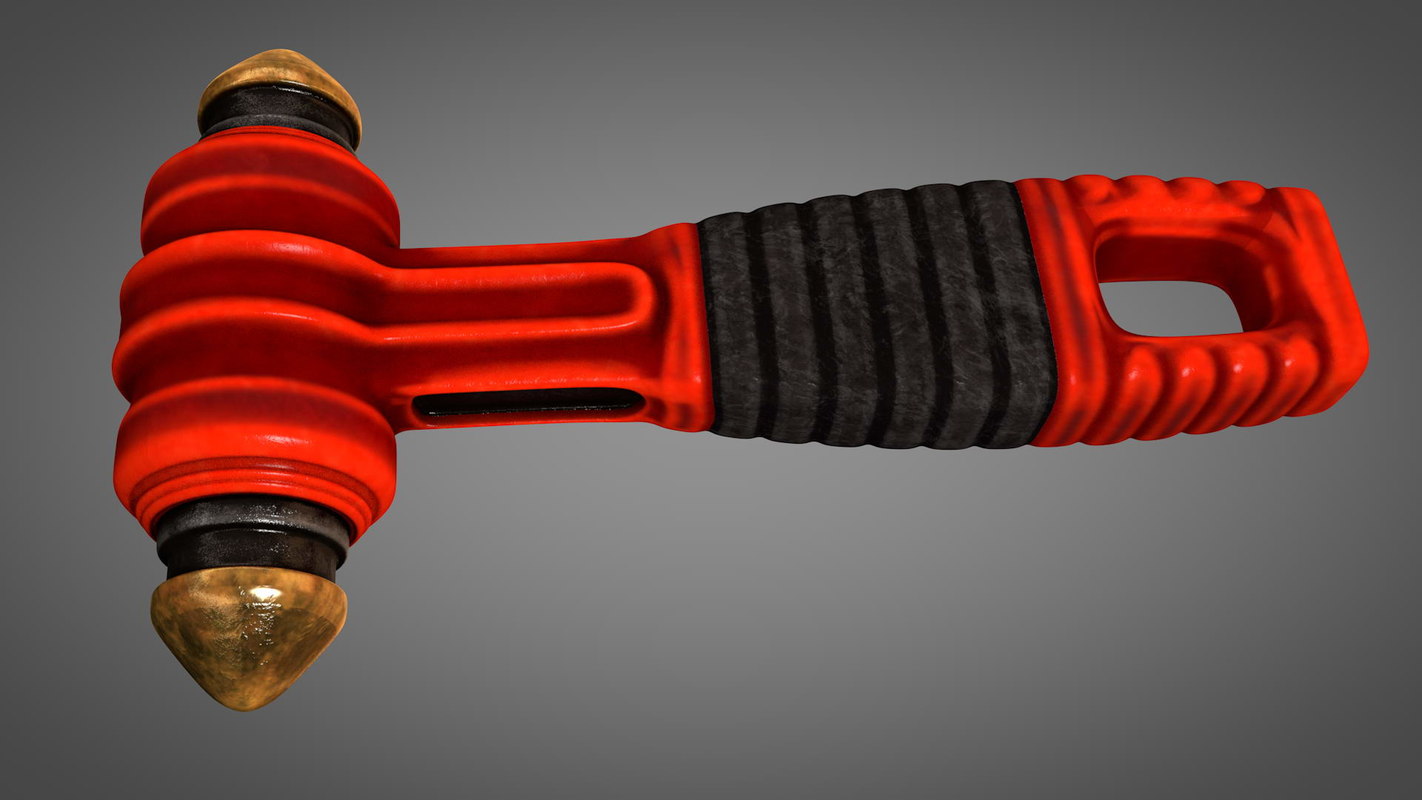 3D emergency glass breaker hammer model - TurboSquid 1435831