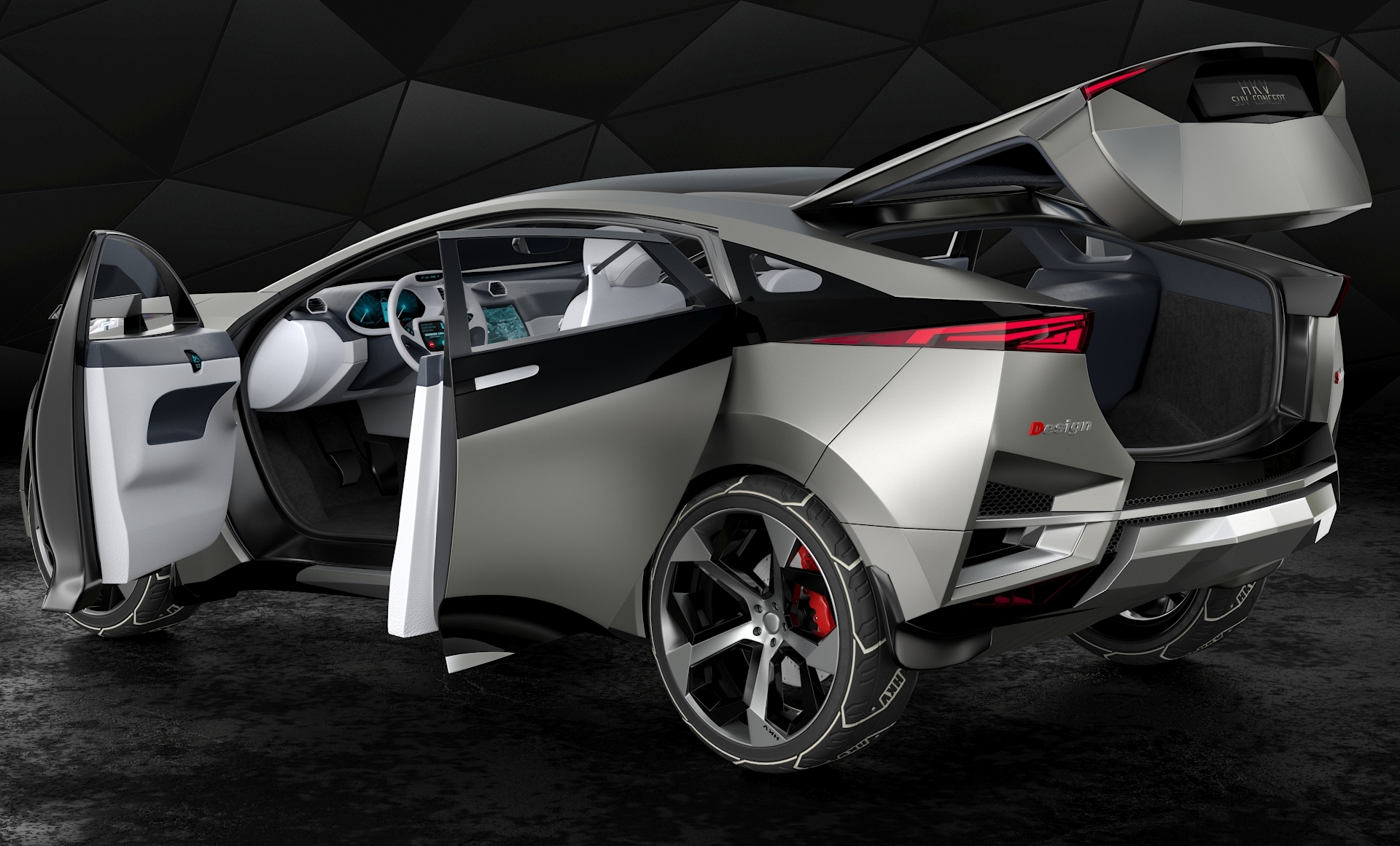 3D futuristic suv - TurboSquid 1349038