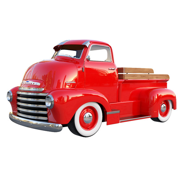 3d model of customized chevy truck c