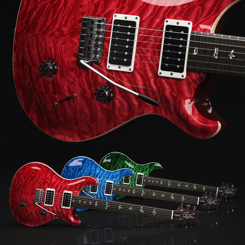Paul Reed Smith PRS定制243D模型 - TurboSquid 1436174