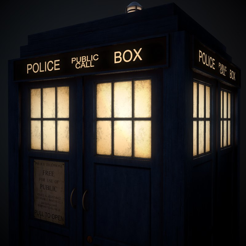 10th doctor tardis 3D - TurboSquid 1436201