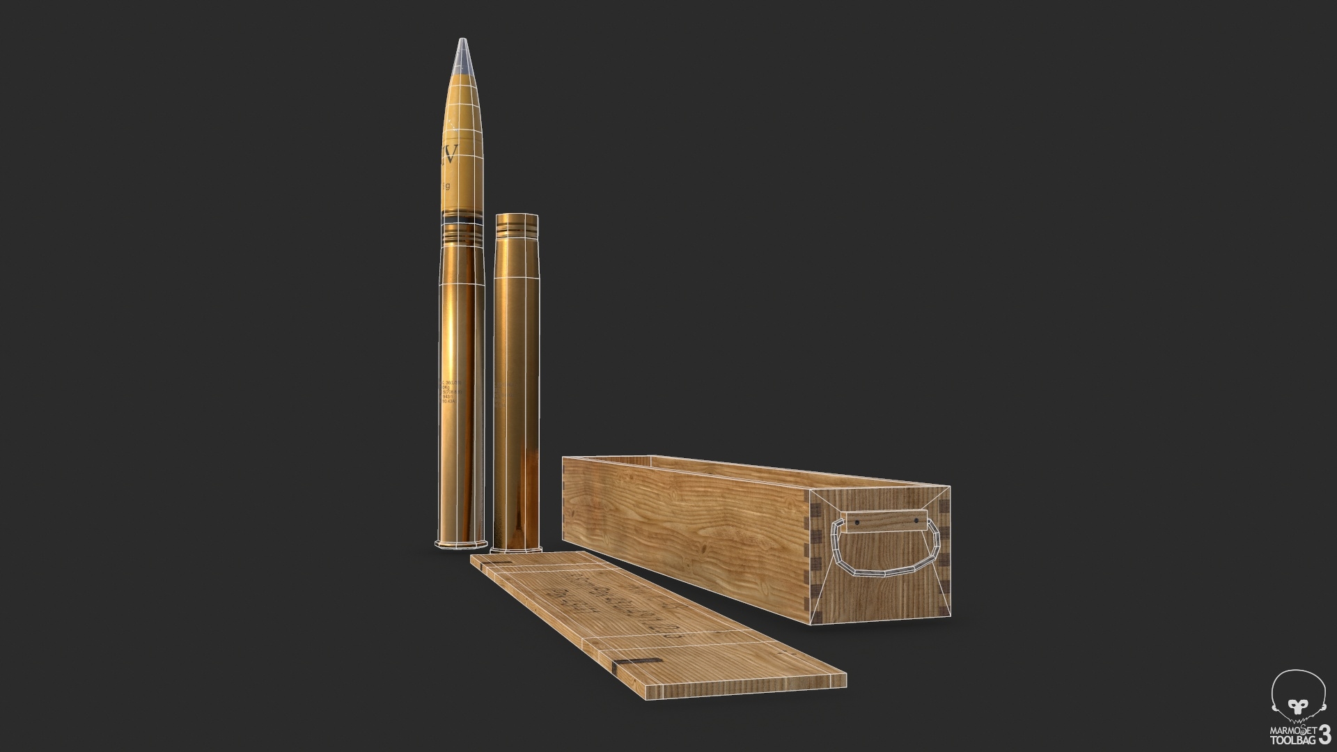 Ammo crate german 88mm 3D model - TurboSquid 1436504