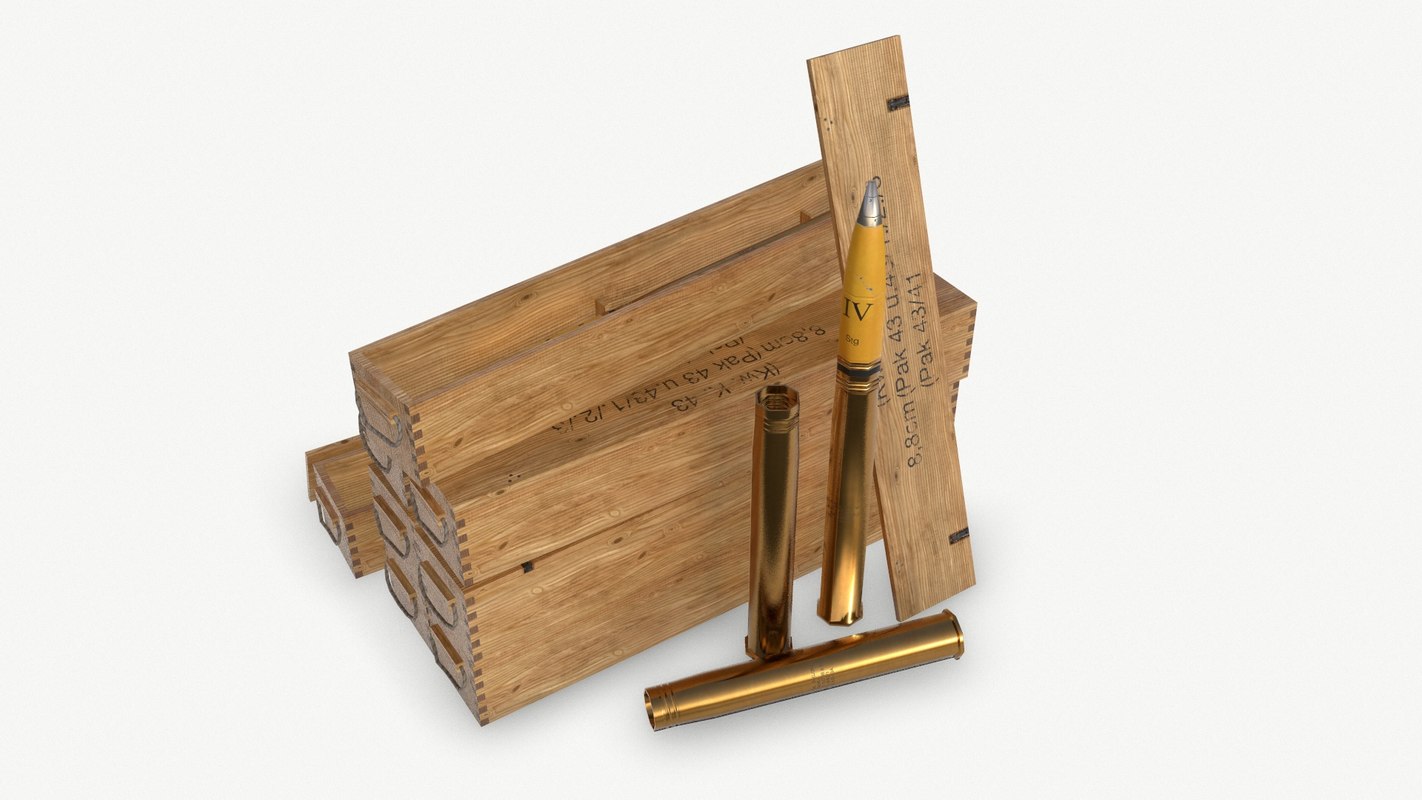 Ammo crate german 88mm 3D model - TurboSquid 1436504