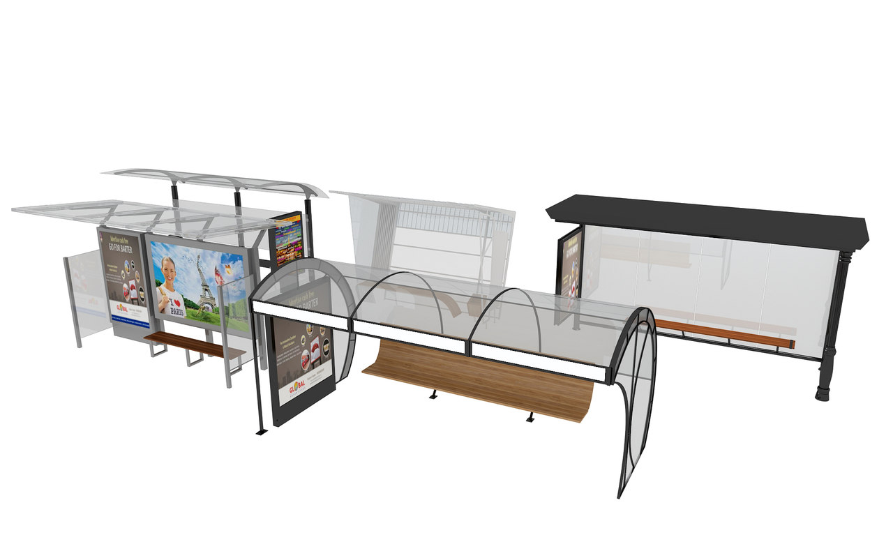 Bus stations 3D model - TurboSquid 1436602