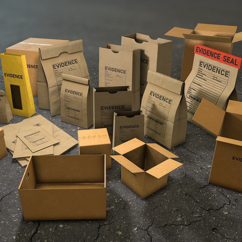 3D evidence packages boxes - TurboSquid 1436720