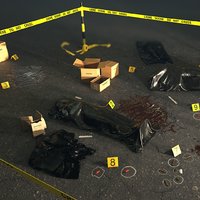 crime scene 3d model