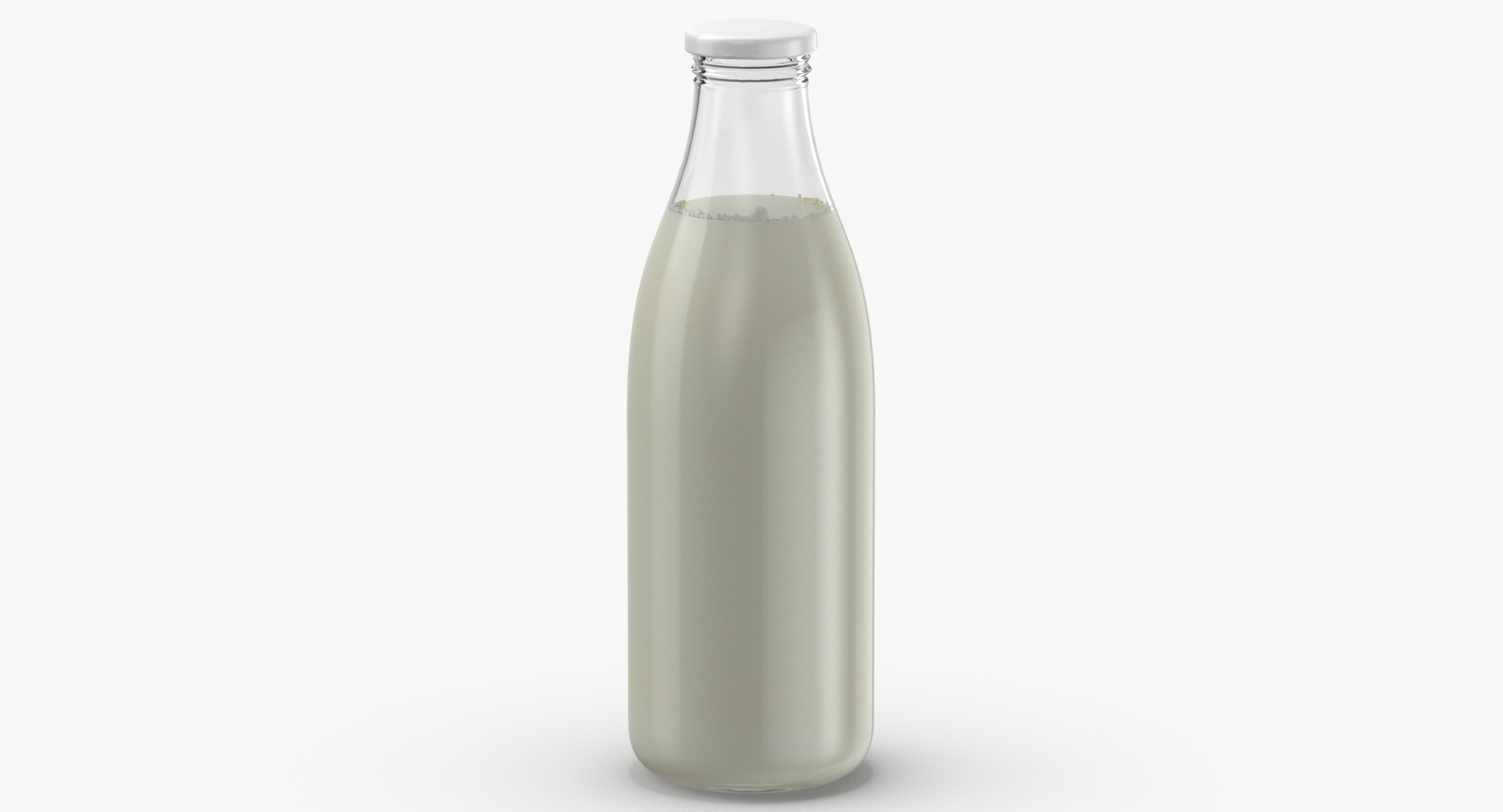 3D milk bottle 01 model - TurboSquid 1436829