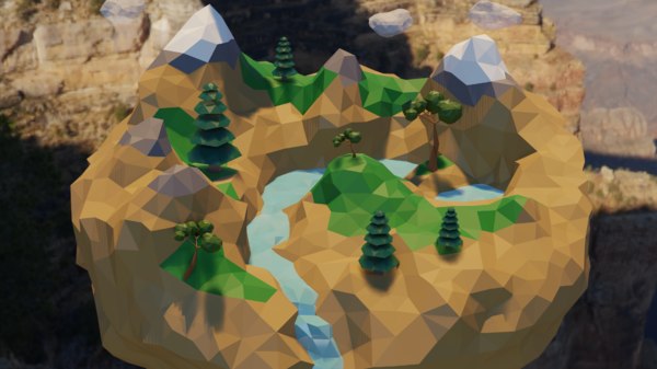 free island 3d model