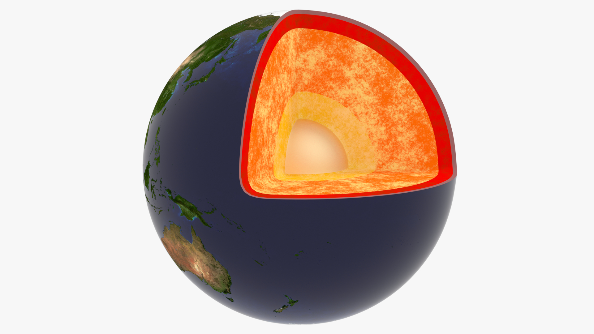 3D stylized planet earth core - TurboSquid 1436164