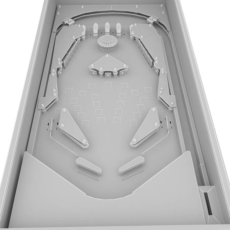 Red pinball 3D model - TurboSquid 1436998