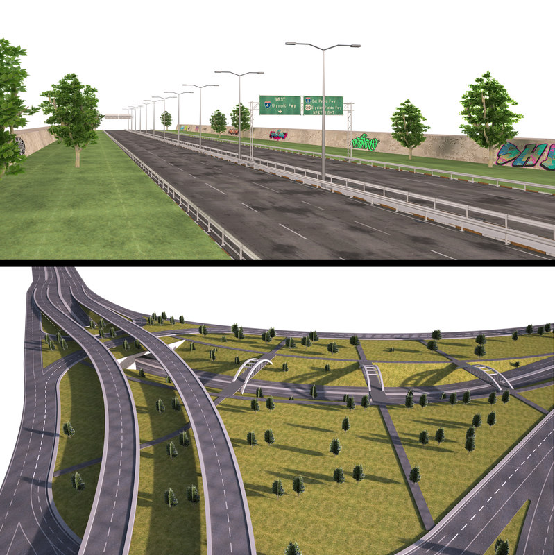 Highway collections way 3D model - TurboSquid 1437095