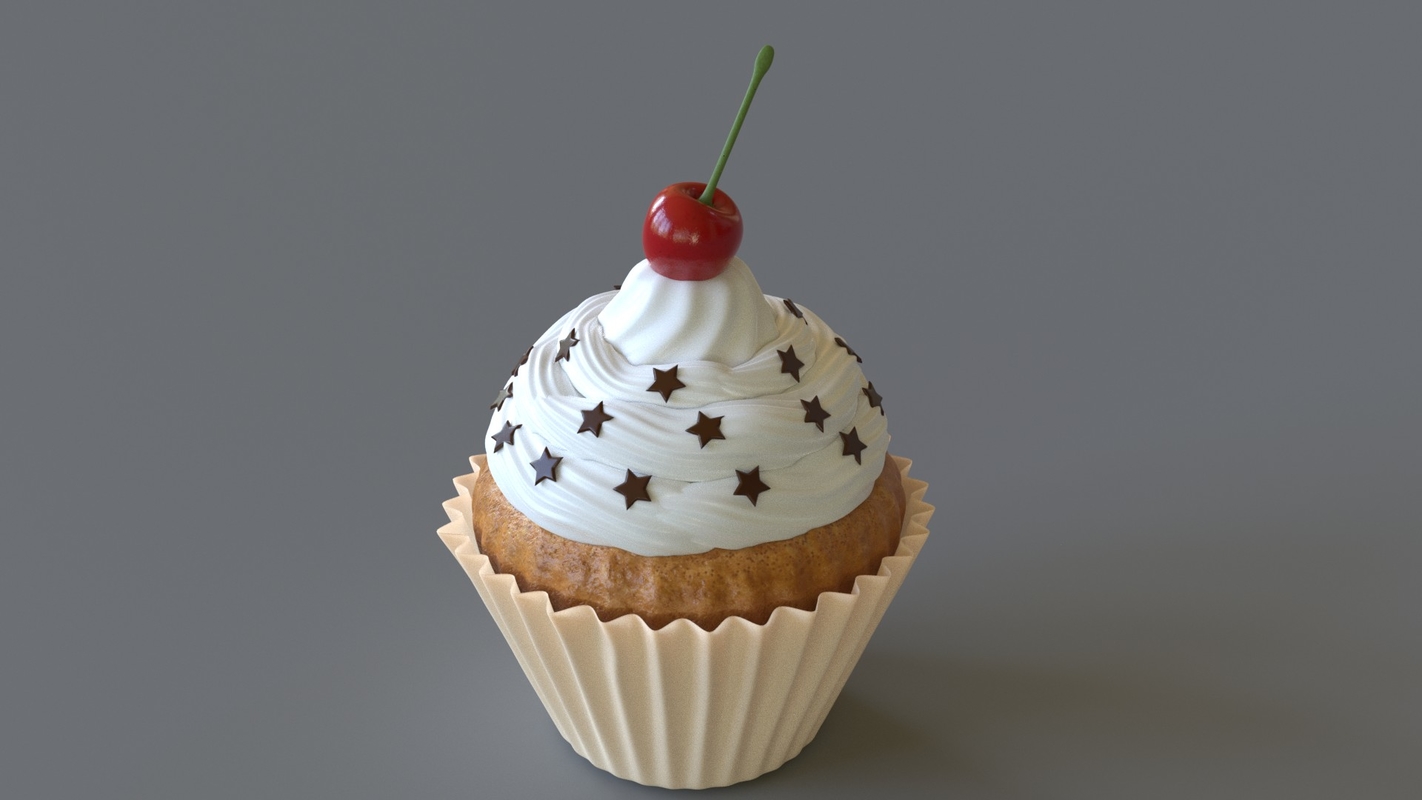 컵 케이크 3D 모델 - TurboSquid 1437075