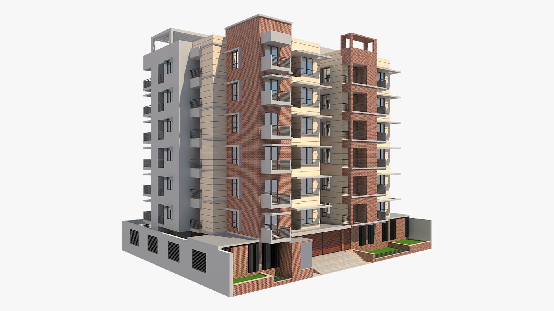 3D building apartment - TurboSquid 1294225