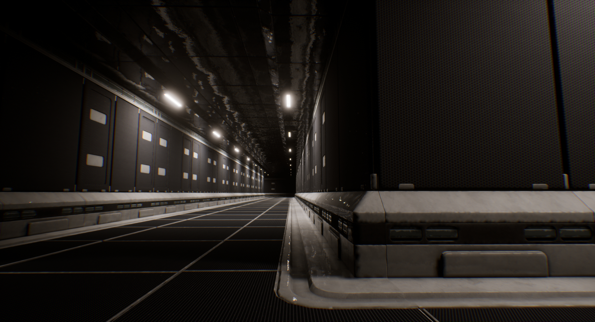 Free sci-fi modular corridor model - TurboSquid 1437233