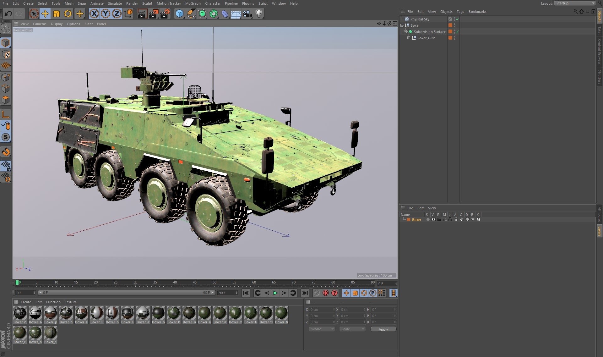 3D apc boxer green - TurboSquid 1437276