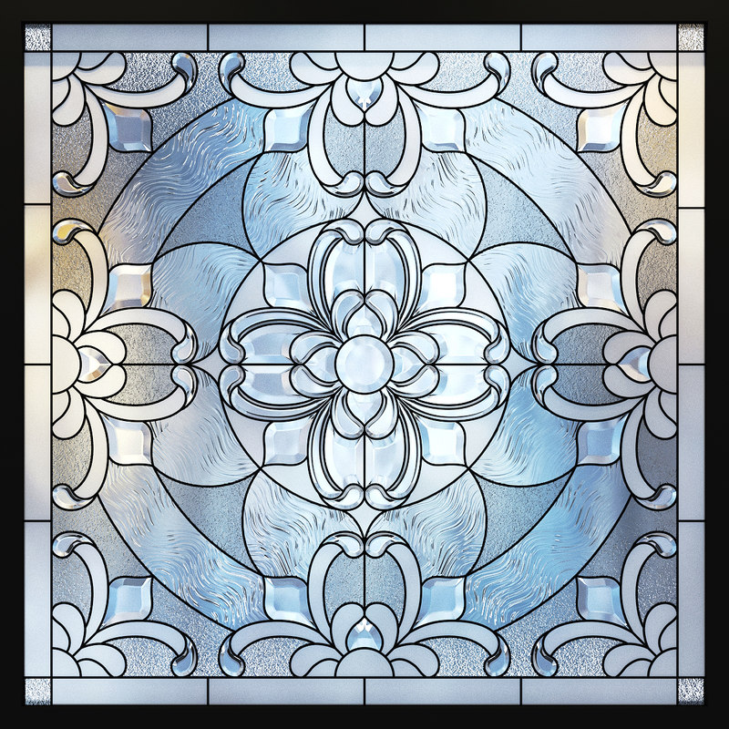 Glass stained stained-glass 3D model - TurboSquid 1437238