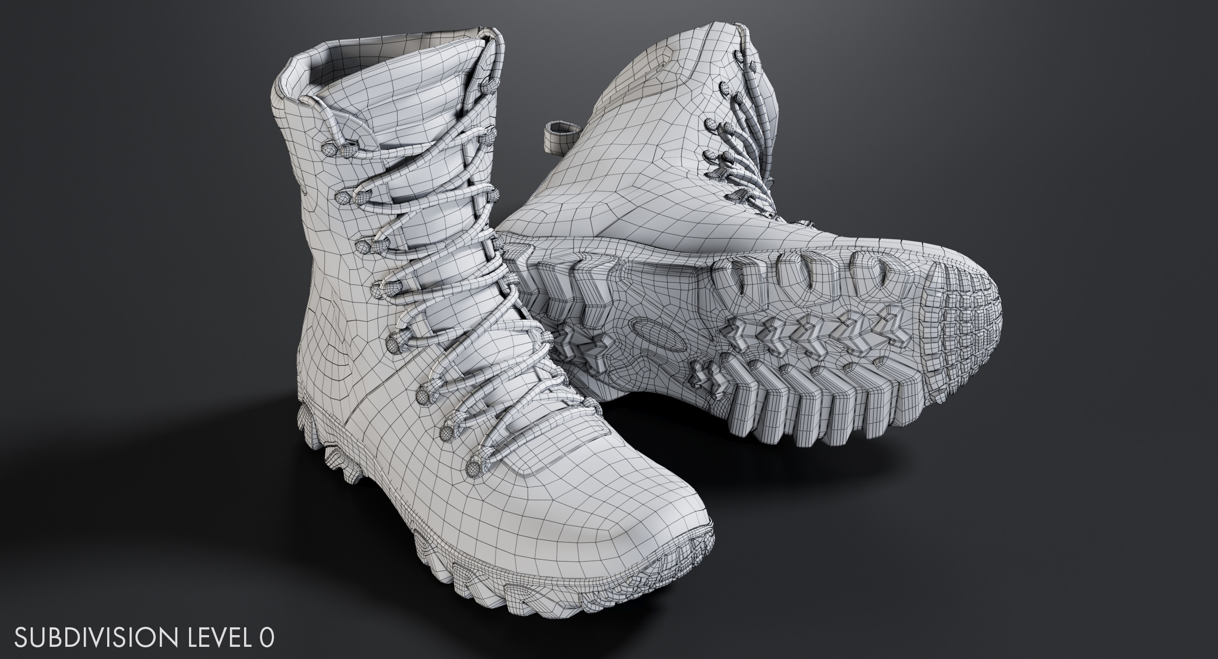 3D realistic shoes 1 boot - TurboSquid 1437649