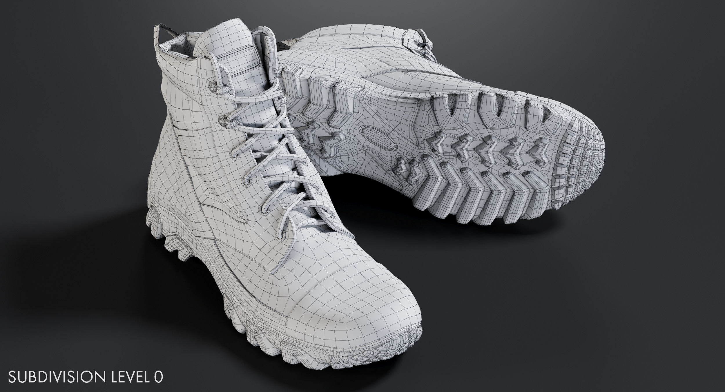 3D realistic shoes 1 boot - TurboSquid 1437649