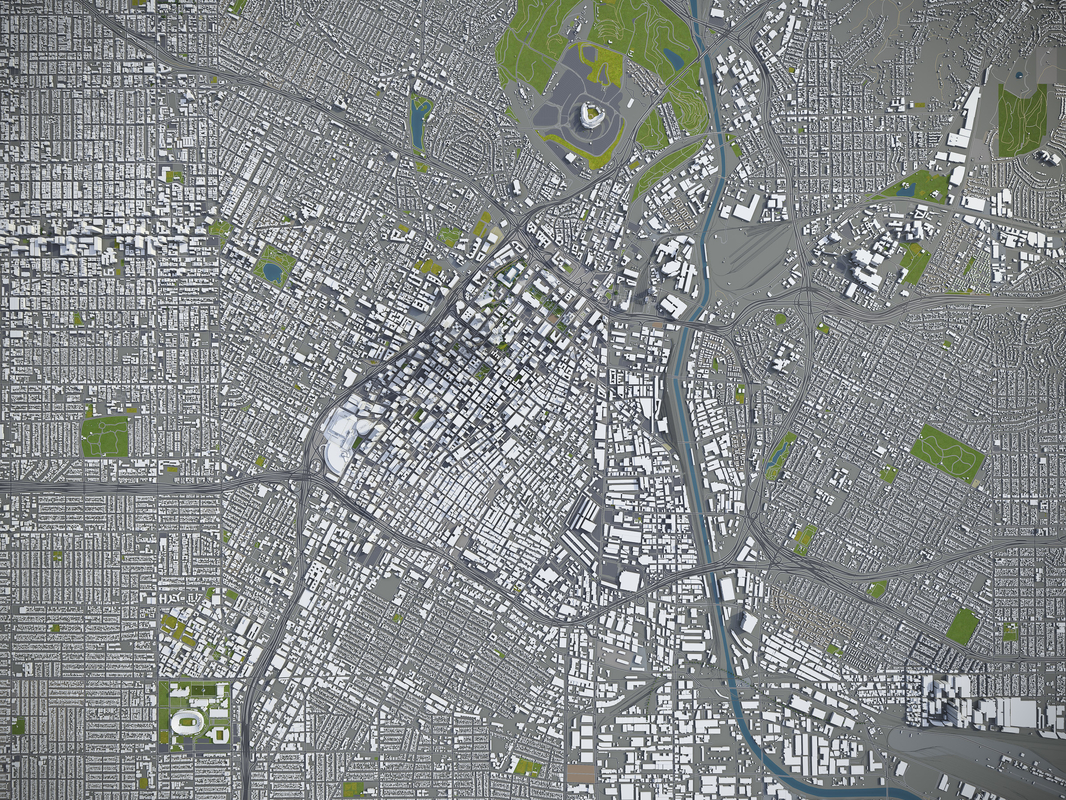 Los angeles - city 3D model - TurboSquid 1334485