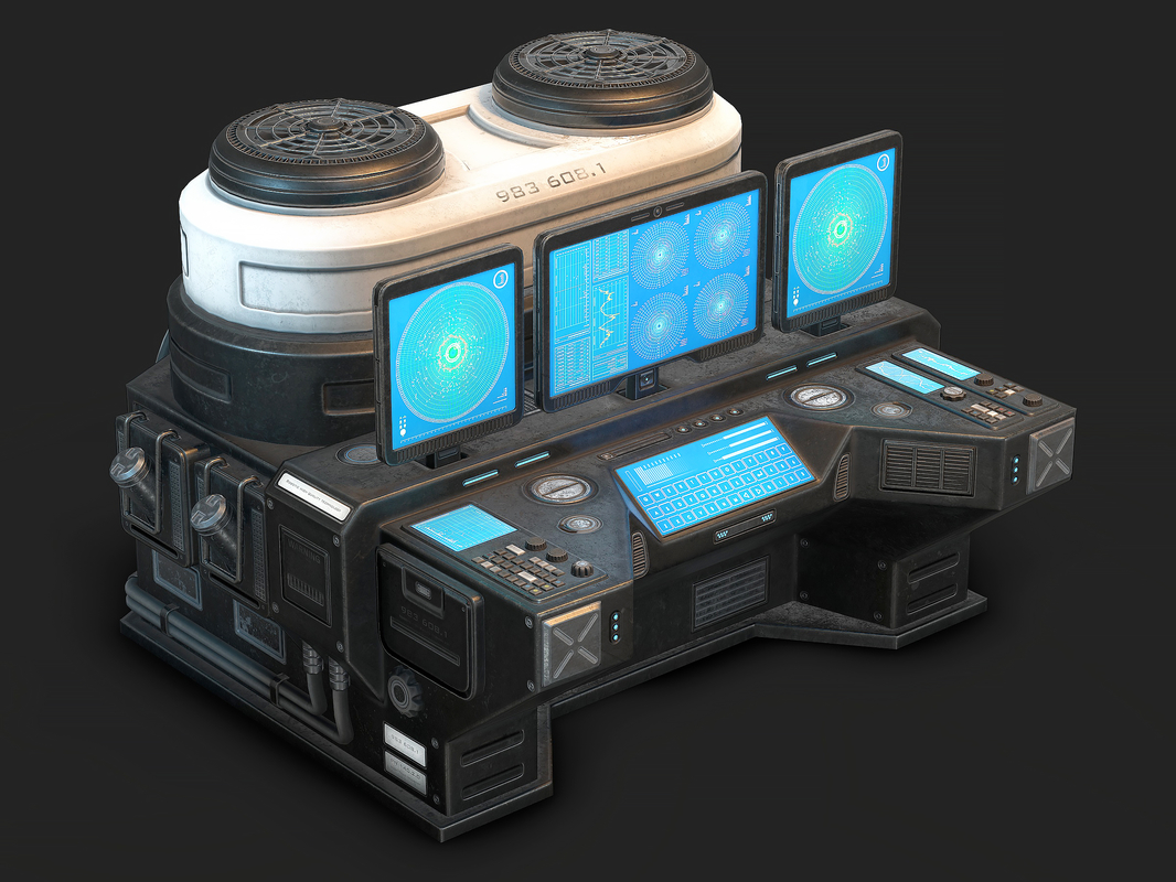 3D sci fi lab model - TurboSquid 1304799