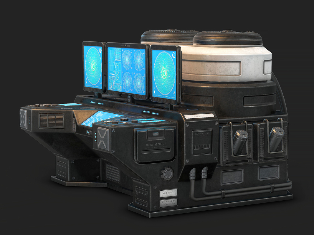 3d Sci Fi Lab Model Turbosquid 1304799