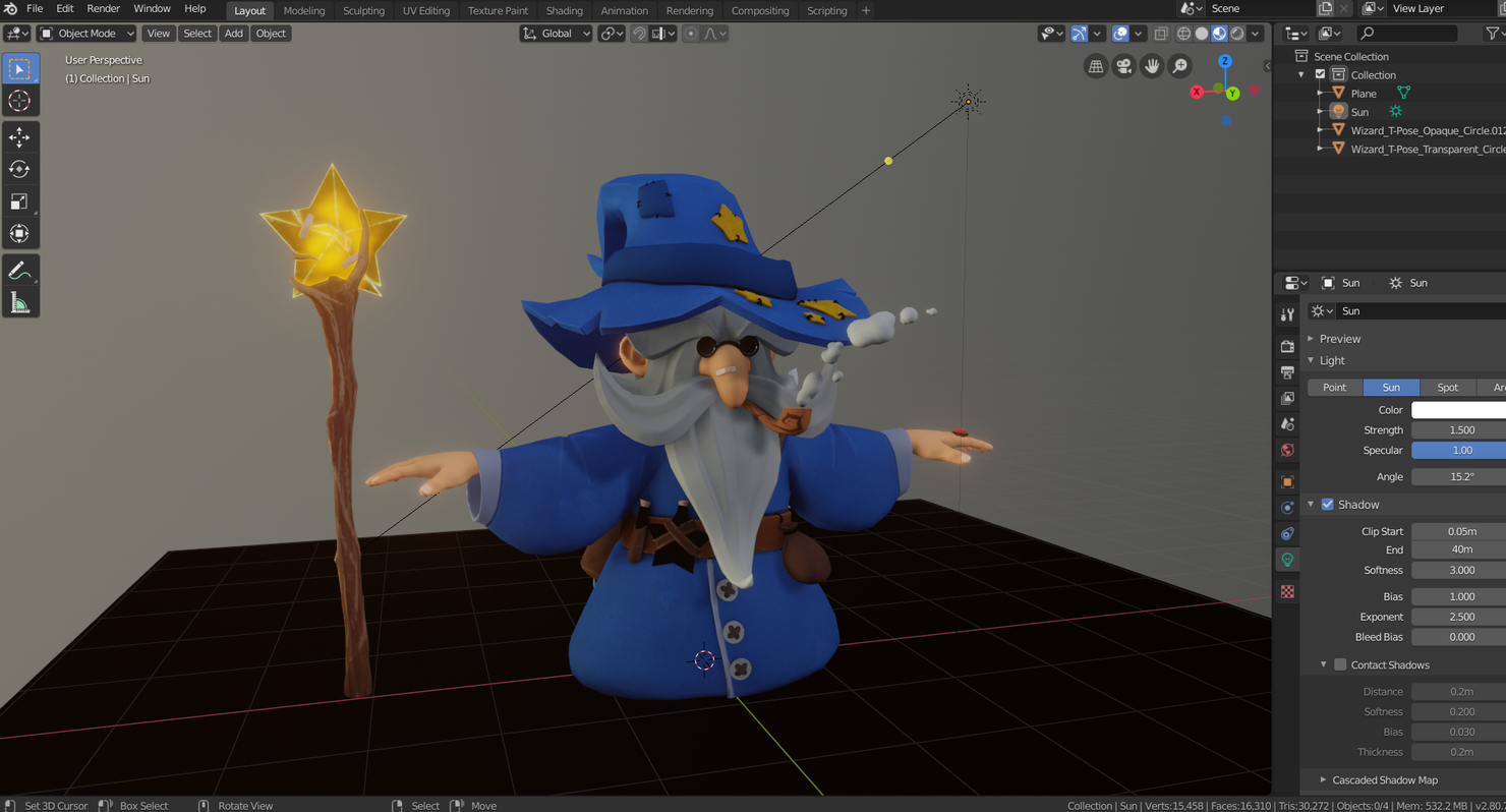 3D mage wizard sorcerer - TurboSquid 1437806