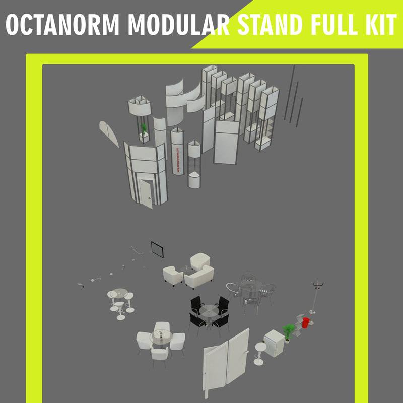 3D octanorm modular stand kit - TurboSquid 1437915