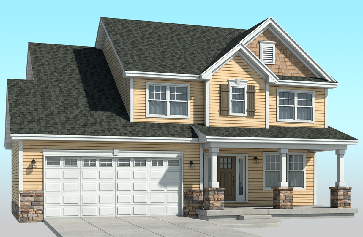 Classic american house model - TurboSquid 1431788